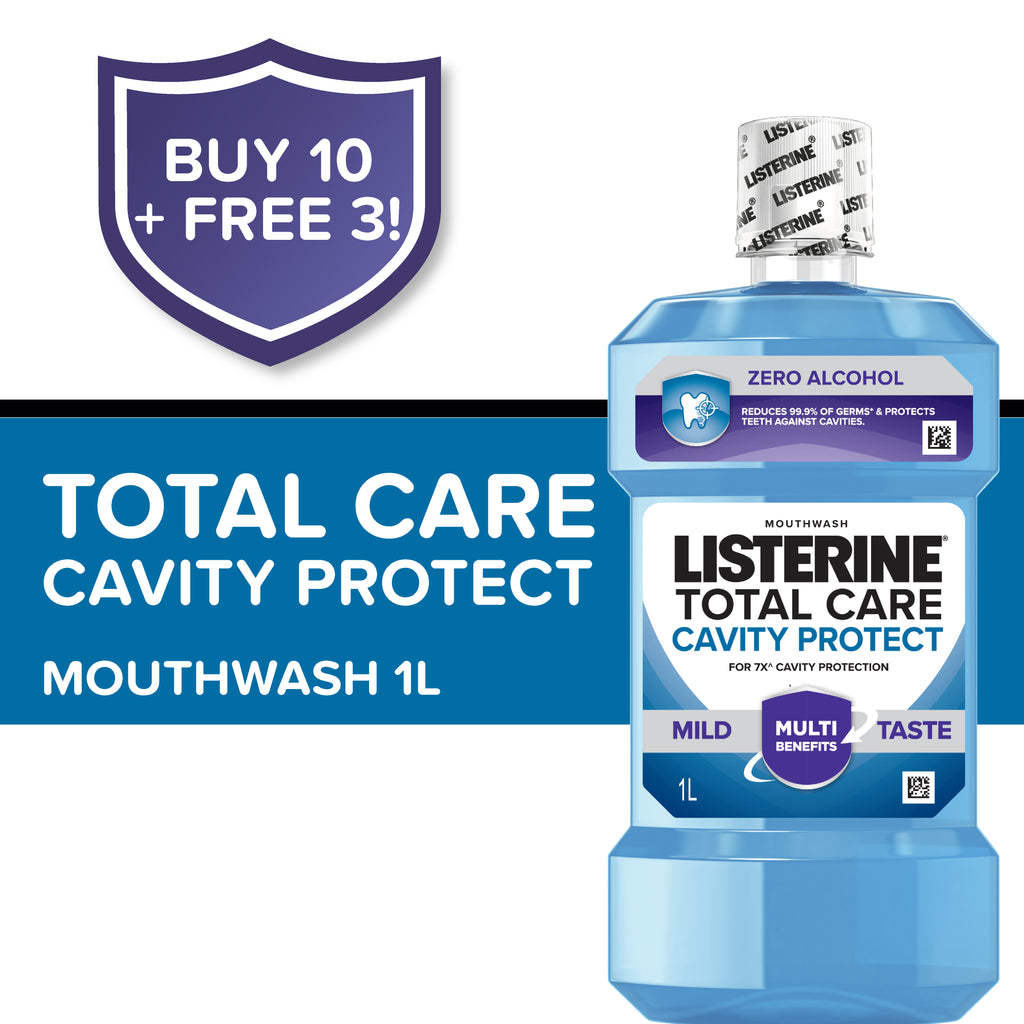 Buy 10 Take 3 - Listerine Total Care Cavity Protect Mouthwash 1L ...