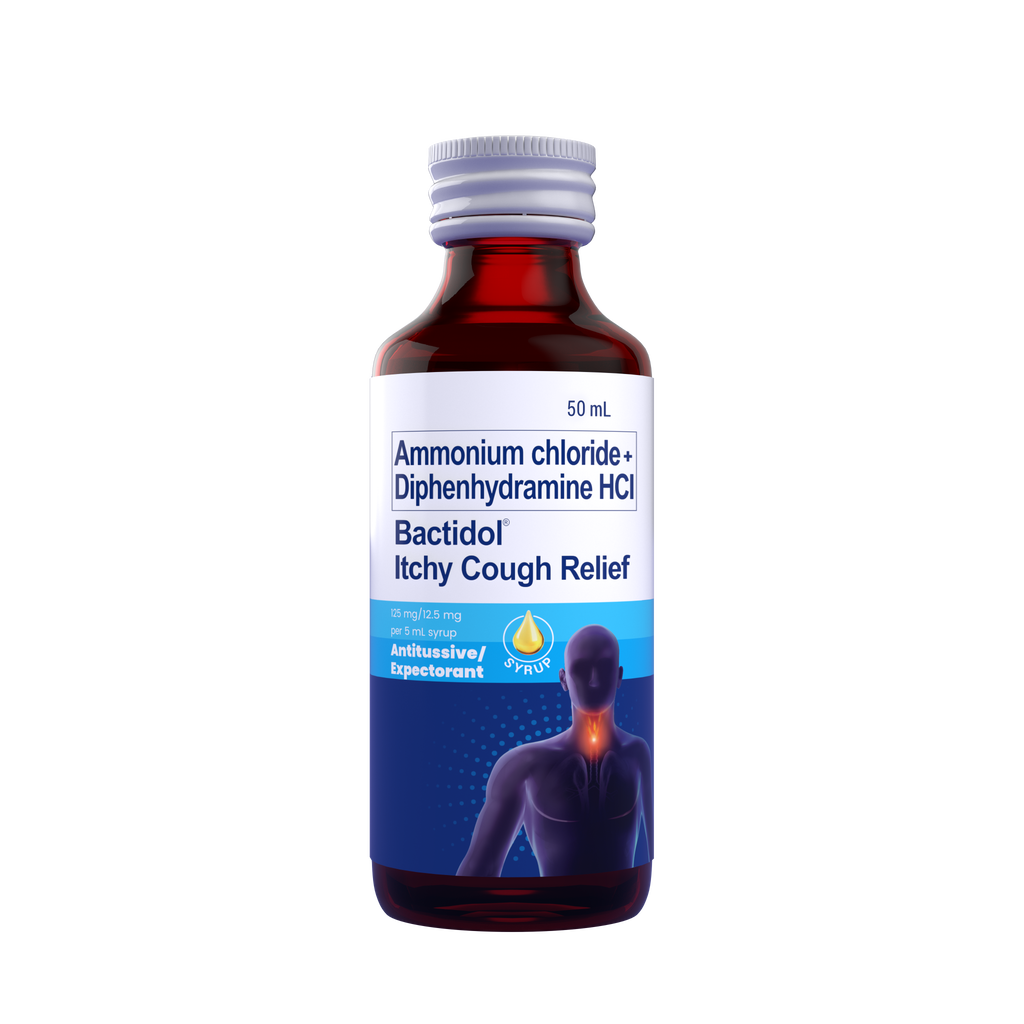 Buy 10 Take 3 - Bactidol Itchy Cough Relief 50ml – Health Care Essentials
