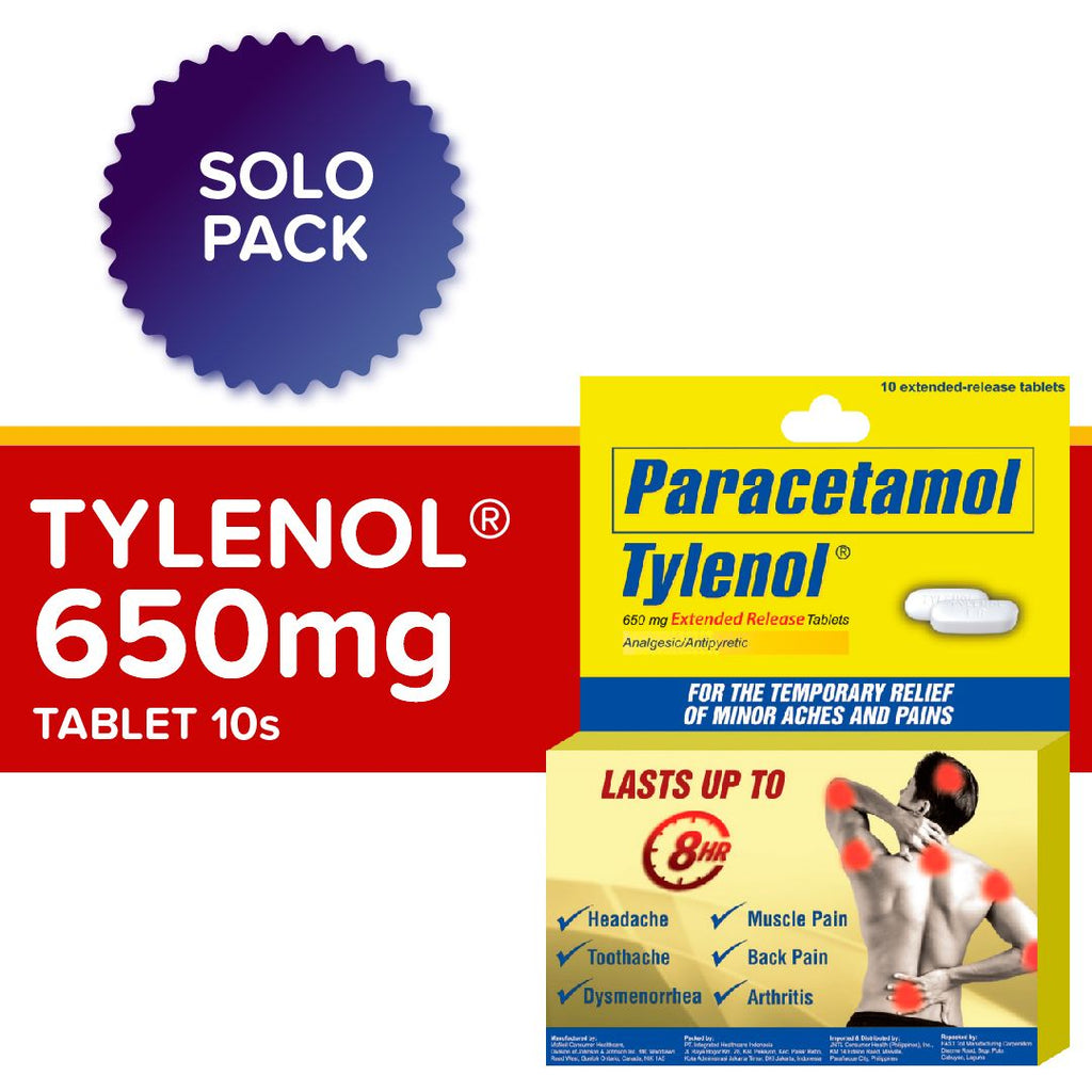 Tylenol Extended Release Tablets 650mg 10s – Health Care Essentials