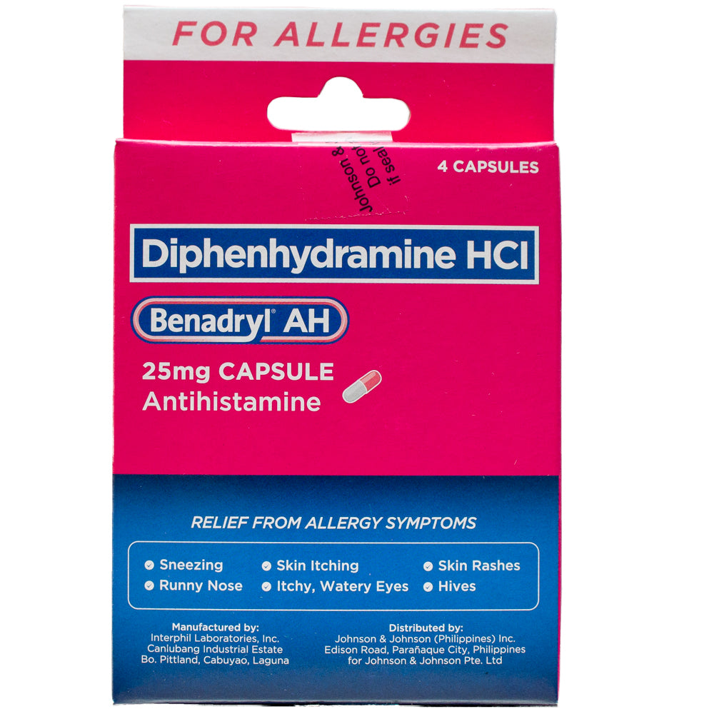 30-BOXES - Benadryl AH 25mg 4s – Health Care Essentials