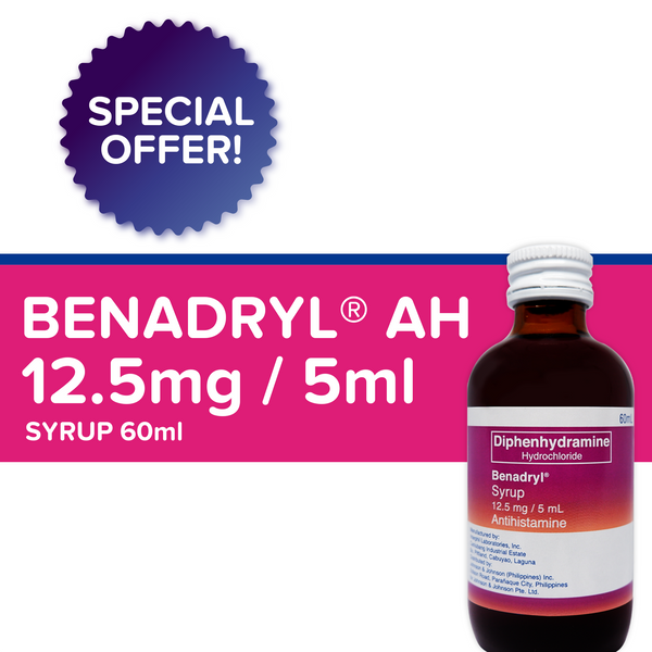 12 BOTTLES - Benadryl Syrup 60ml – Health Care Essentials